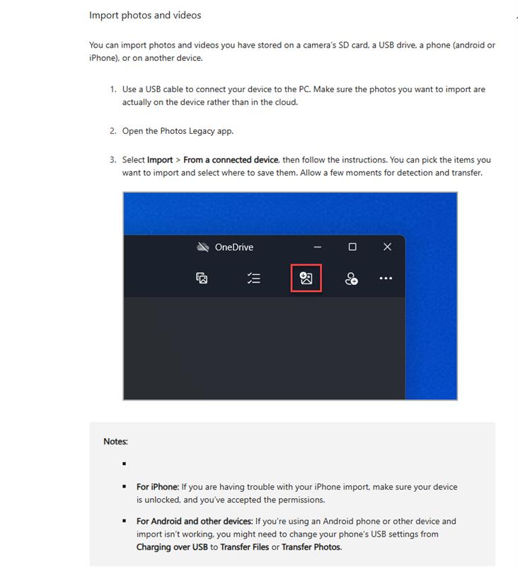 How to get Photo Legacy on my phone - Microsoft Q&A