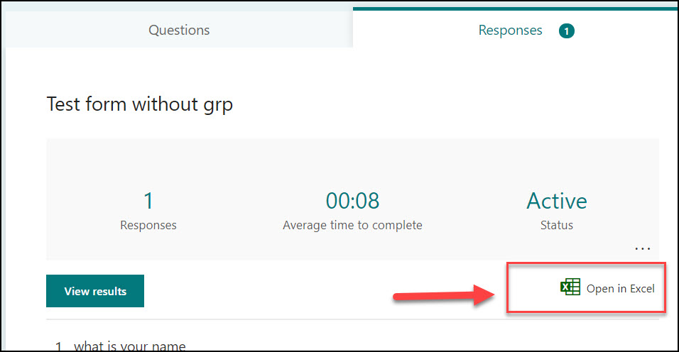 Where do the form results gets stored - Microsoft Q&A
