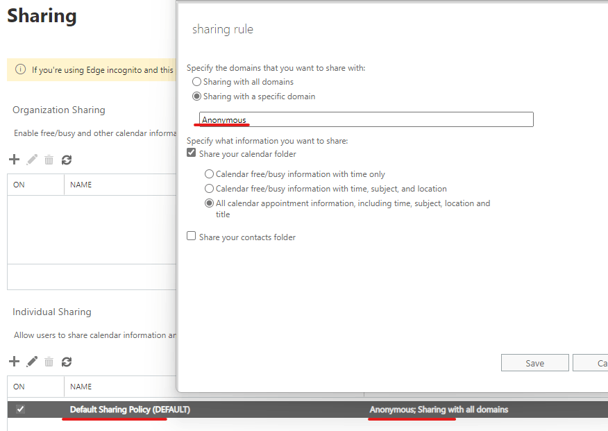 outlook web, ics link to publish calendar is not displayed - Microsoft Q&A