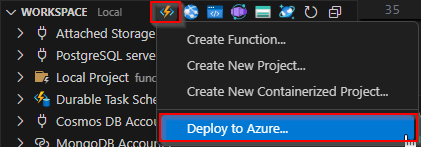 “How do I publish an Azure Function using Visual Studio Code ...