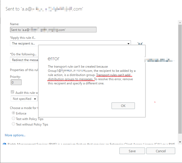 Office 365 Mail Flow 'Redirect Message to' to external mail contacts ...