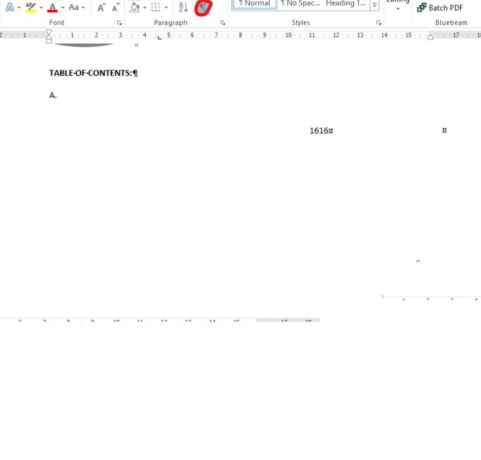 Microsoft Word 2016 Text Display Problem when Formatting Shown ...
