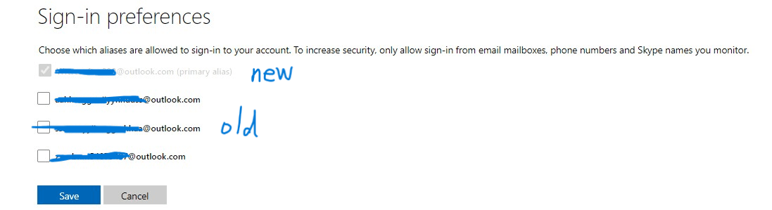 If I change the Primary Alias on my Outlook account, but keep it as a ...