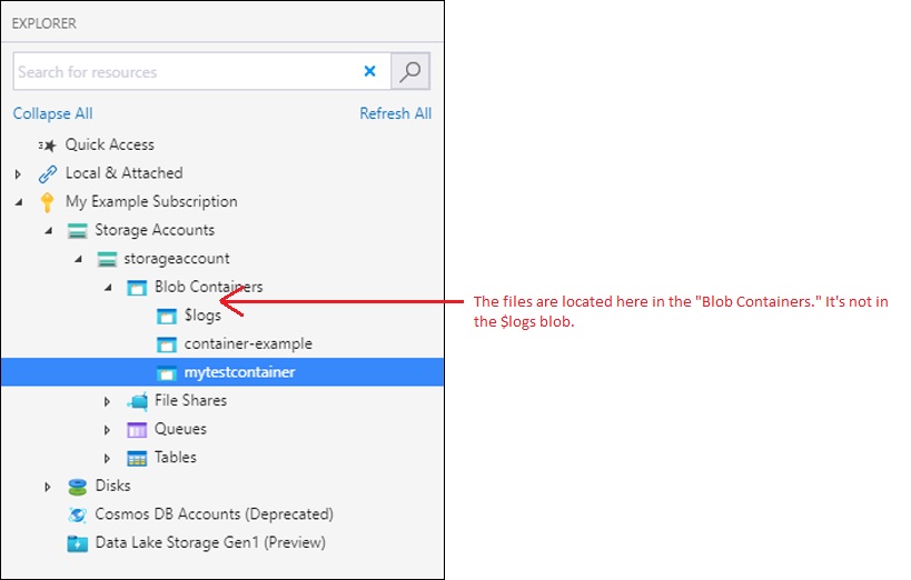 Manage Files in Storage Account Blob Containers - Microsoft Q&A