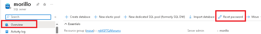 SQL Reset Password option not shown - Microsoft Q&A SQL Reset Password option not shown - Microsoft Q&A