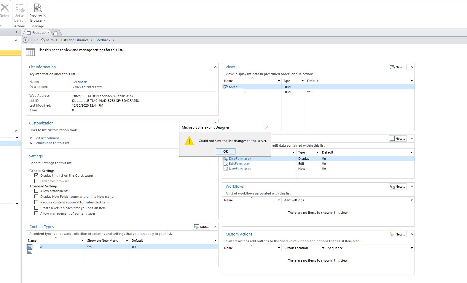 list - new form error after updated to December CU for SharePoint 2019 - Microsoft Q&A
