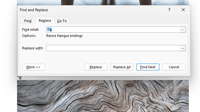How do you remove multiple images from a document at the same time when "find and replace ...