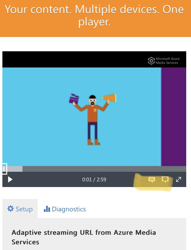 [Azure Media Player] Having 2 subtitles button on video control in iOS - Microsoft Q&A