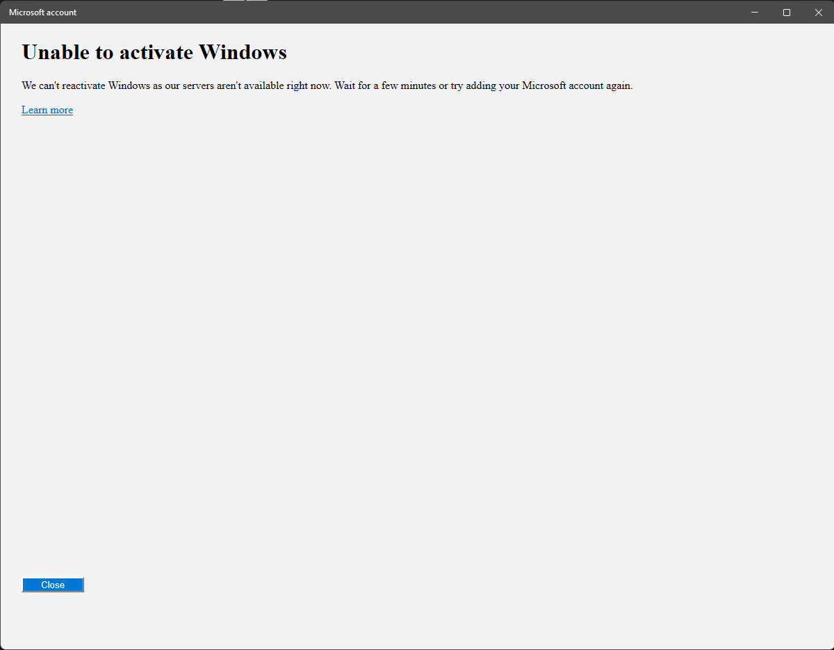 Unable to use troubleshooter for windows activation - Microsoft Q&A