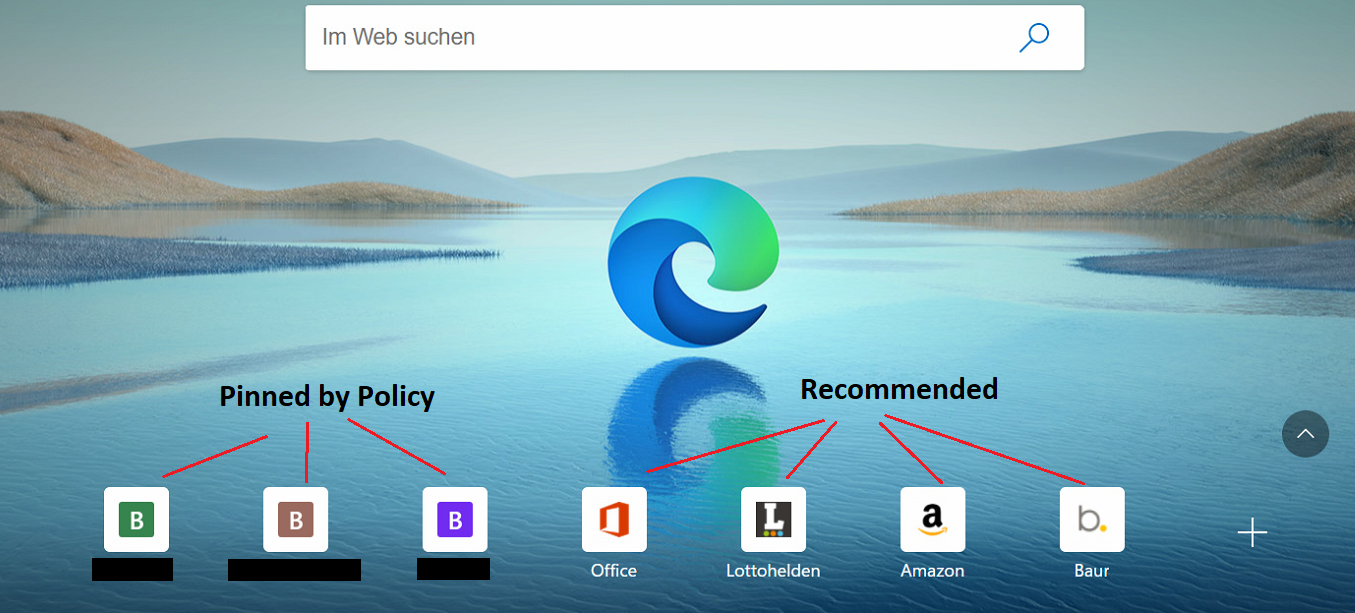 Edge pre pinned links, deployment. Remove recommended - Microsoft Q&A