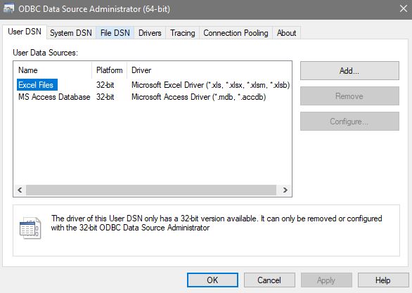 Visual Studio C#: ODBC Access connection error - Microsoft Q&A Visual Studio C#: ODBC Access connection error - Microsoft Q&A