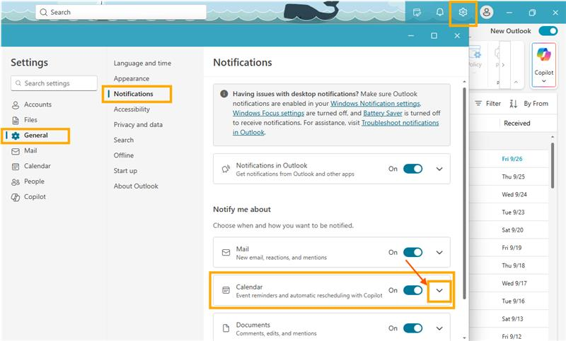 New Outlook Reminder Notifications - Microsoft Q&A