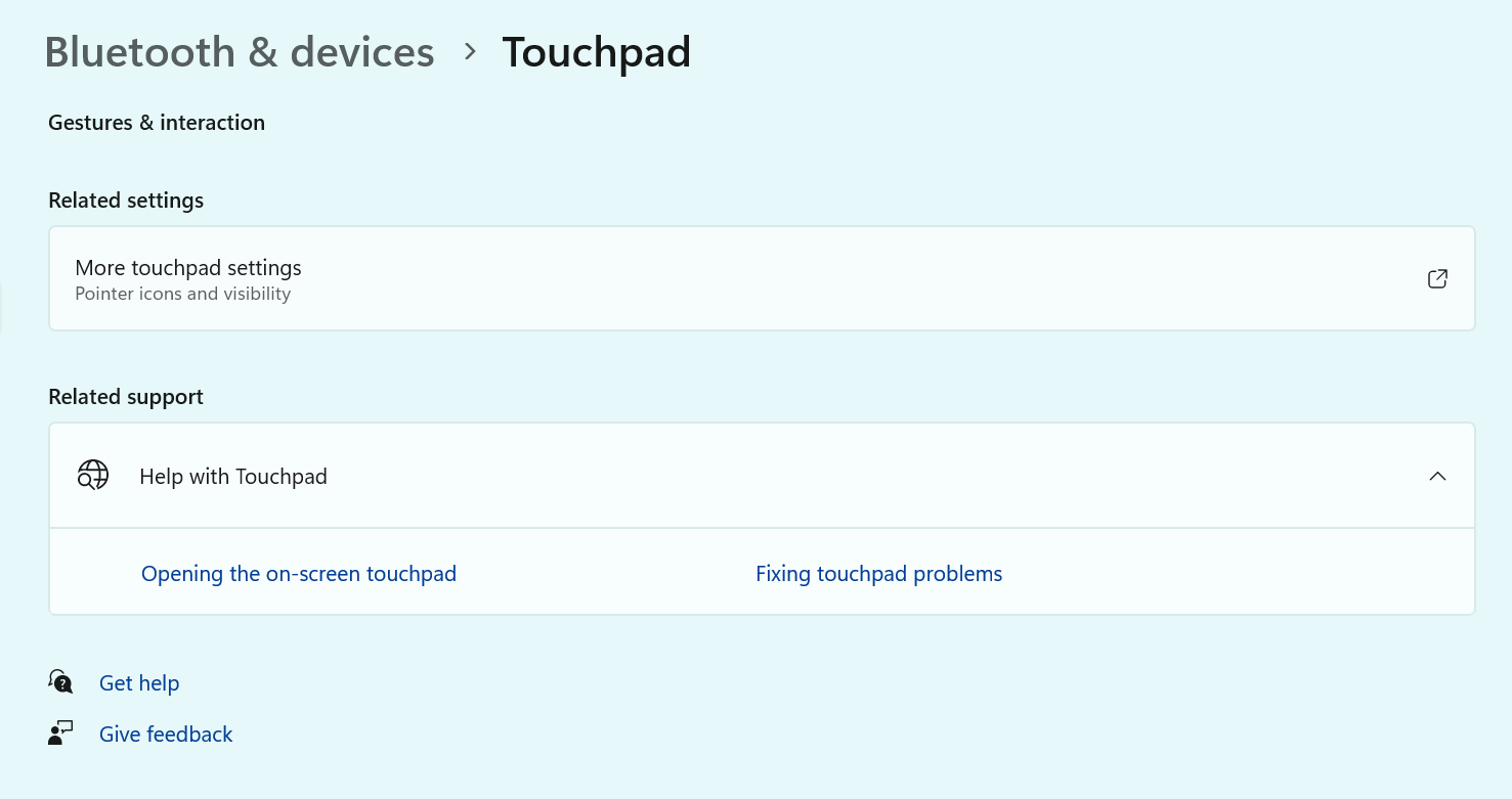Touchpad Gestures and Interactions settings missing on Win 11 ...