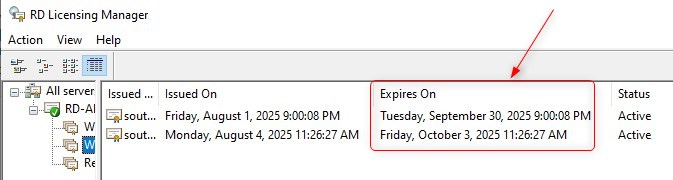 RD Licensing Expired - Microsoft Q&A