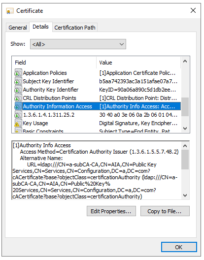 AIA and CDP not work after remove IIS role in CA server - Microsoft Q&A