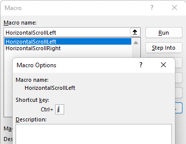 Add a shortcut for horizontal scrolling in Excel - Microsoft Q&A