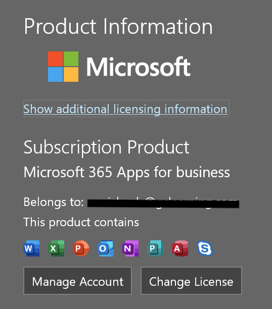 Bought & Installed Office 365>> but still shows Office 2016 in the app ...