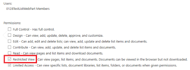 Setting up a read only list view on Moderm SharePoint pages - Microsoft Q&A