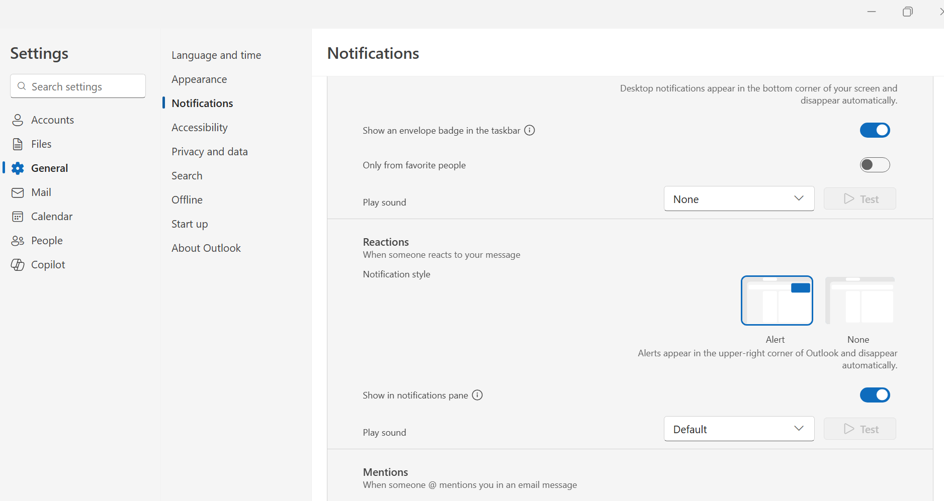How to stop desktop notifications for second account in new Outlook ...