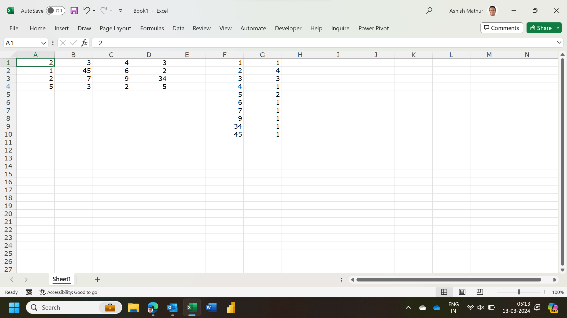 Counting number of occurrences of all numbers in a table - Microsoft Q&A