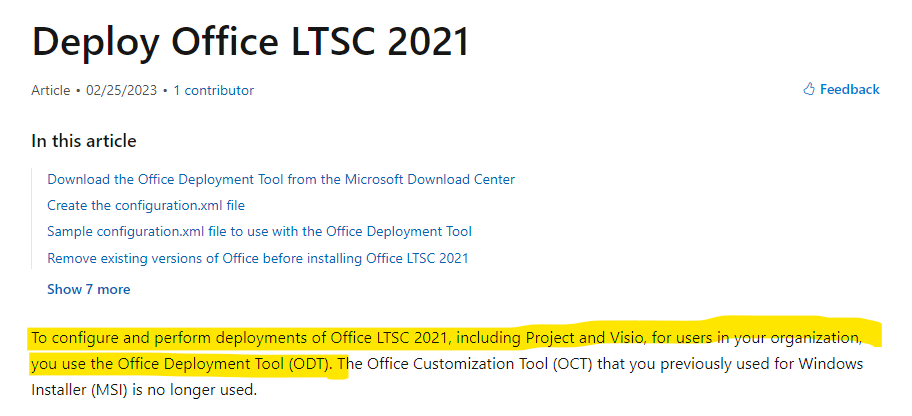 Install Office 2021 Pro LTSC and Visio 2021 Pro LTSC - Microsoft Q&A