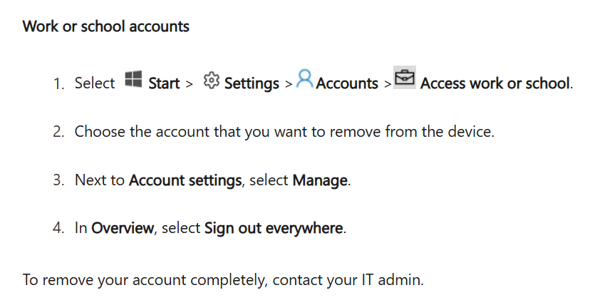 Cant log out of old account. - Microsoft Q&A