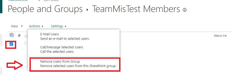 SPO Modern Team Site: Change Members from Edit to Contribute (edit ...