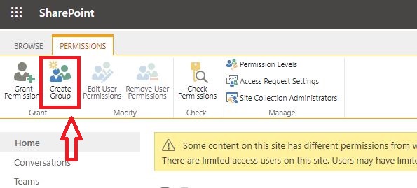 SPO Modern Team Site: Change Members from Edit to Contribute (edit files and items, but not ...