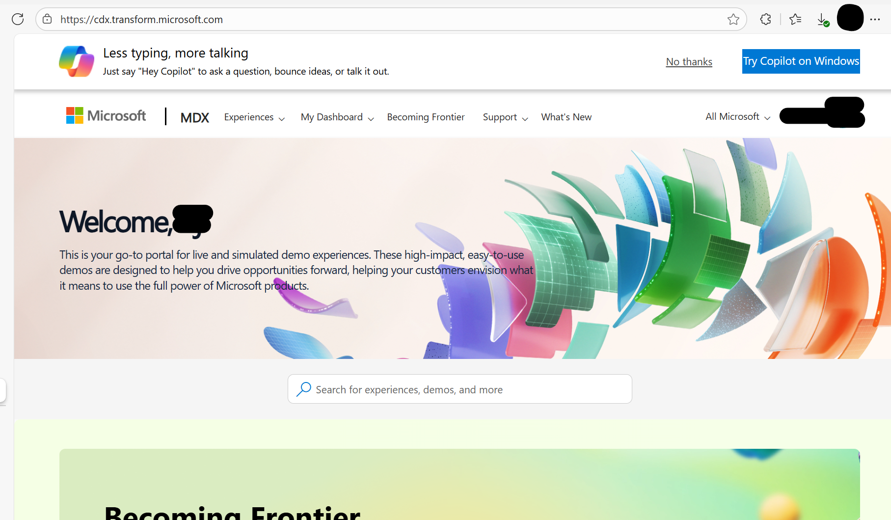 The CDX environment page isn't loading on my end, https://cdx.transform ...