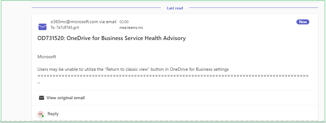 Is it possible to get Service Health alerts from the Microsoft admin console to automatically go ...
