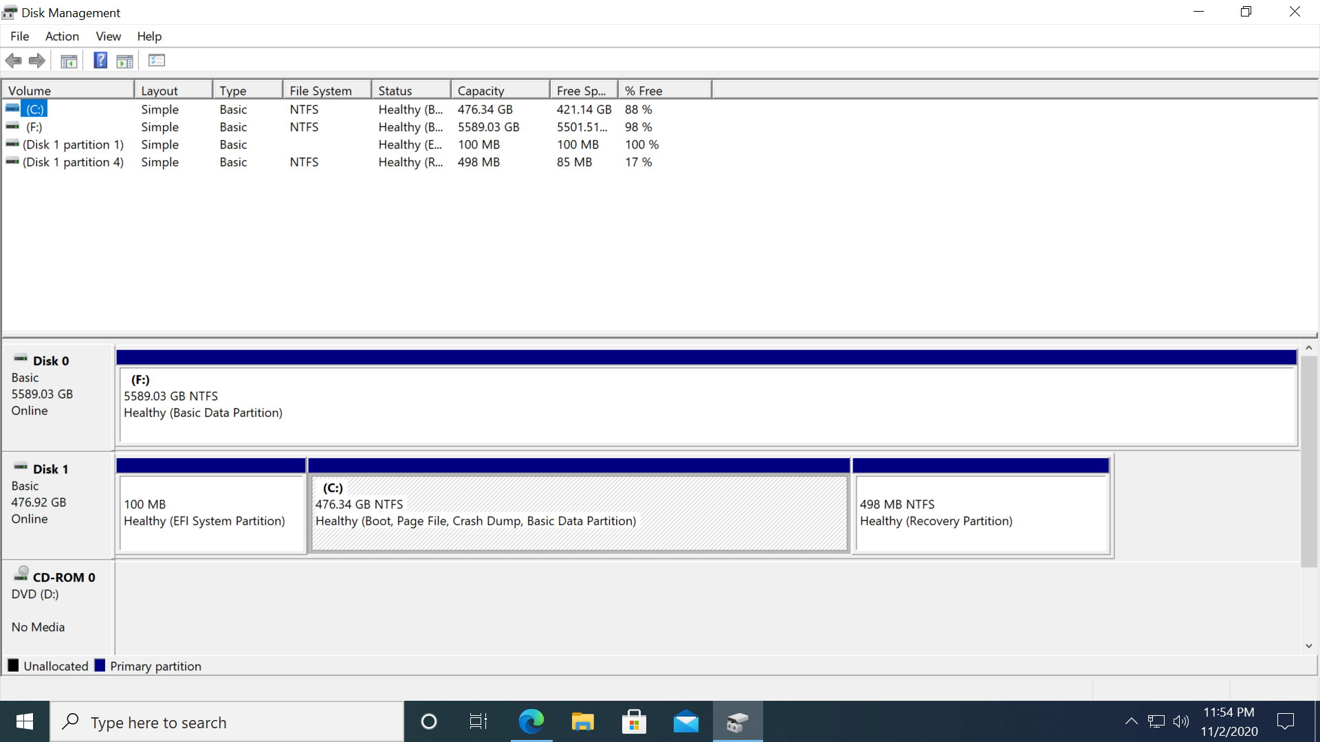 Disk Management: Why does my second hard drive, (SSD) display as Disk 2 ...
