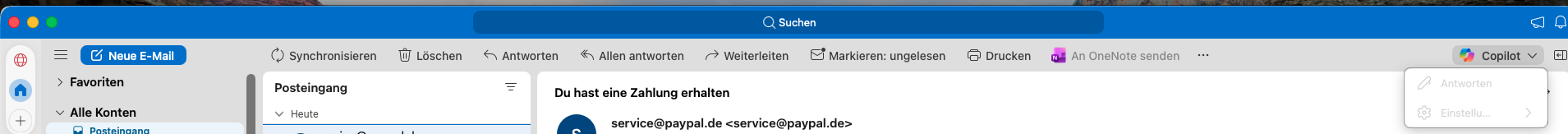 Copilot in Outlook (Mac) funktioniert nicht - Microsoft Q&A