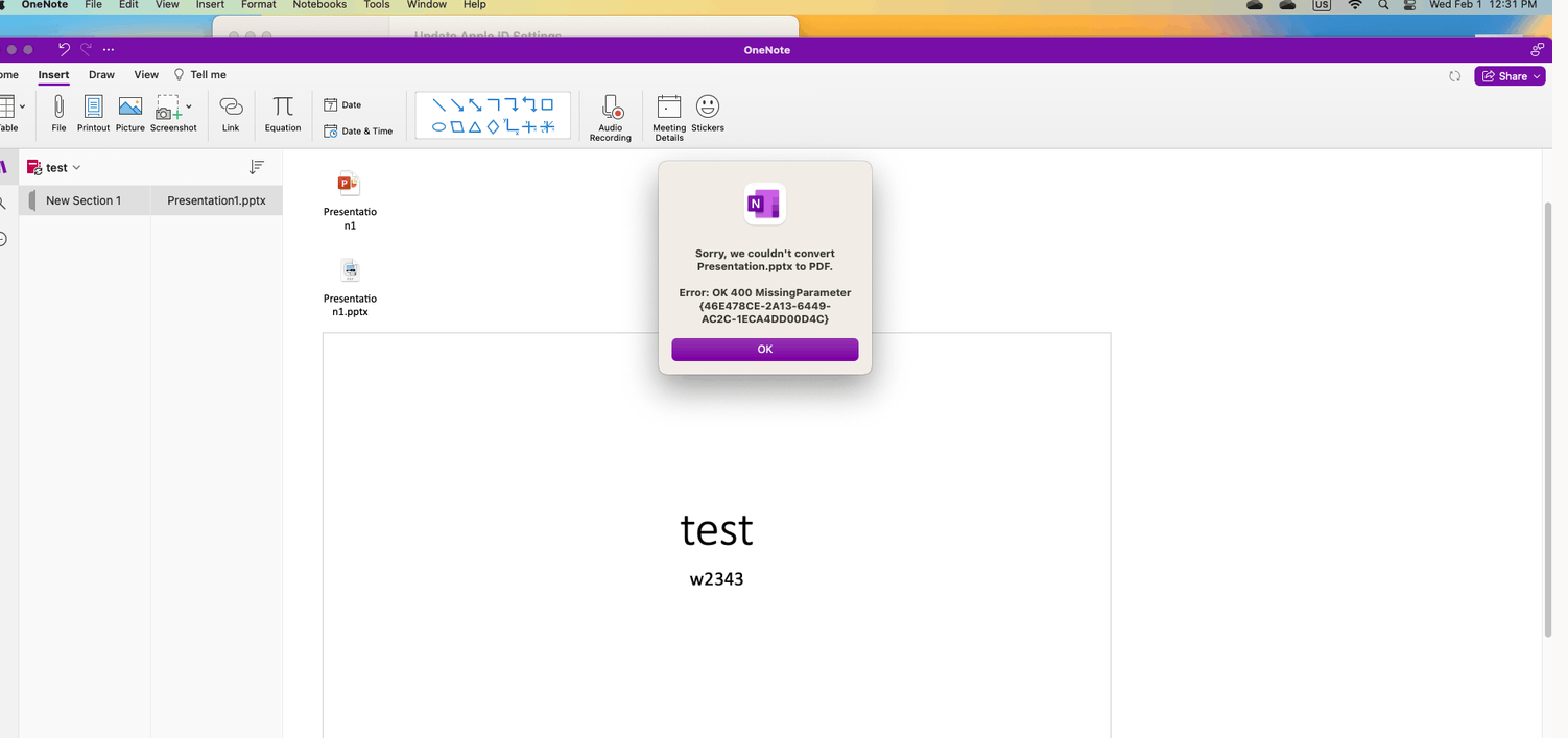 Why won't my OneNote insert PowerPoint printout anymore? - Microsoft Q&A