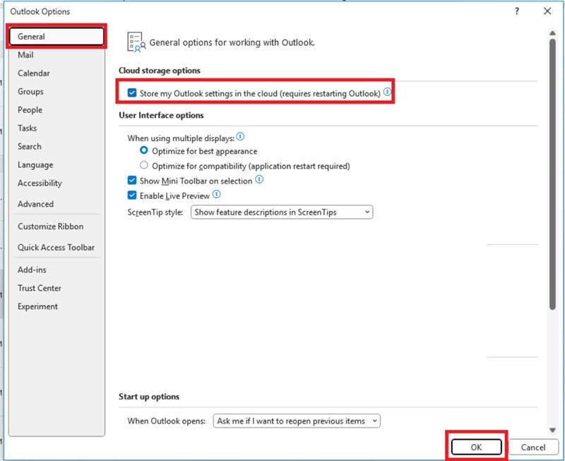 Outlook Window Size and Position Not Remembered After Update ...
