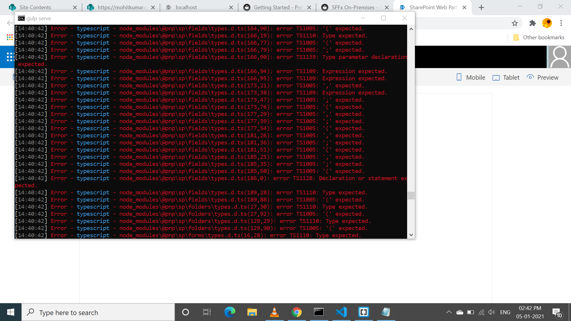 Spfx Pnp Error In Sharepoint 2019 Microsoft Qanda