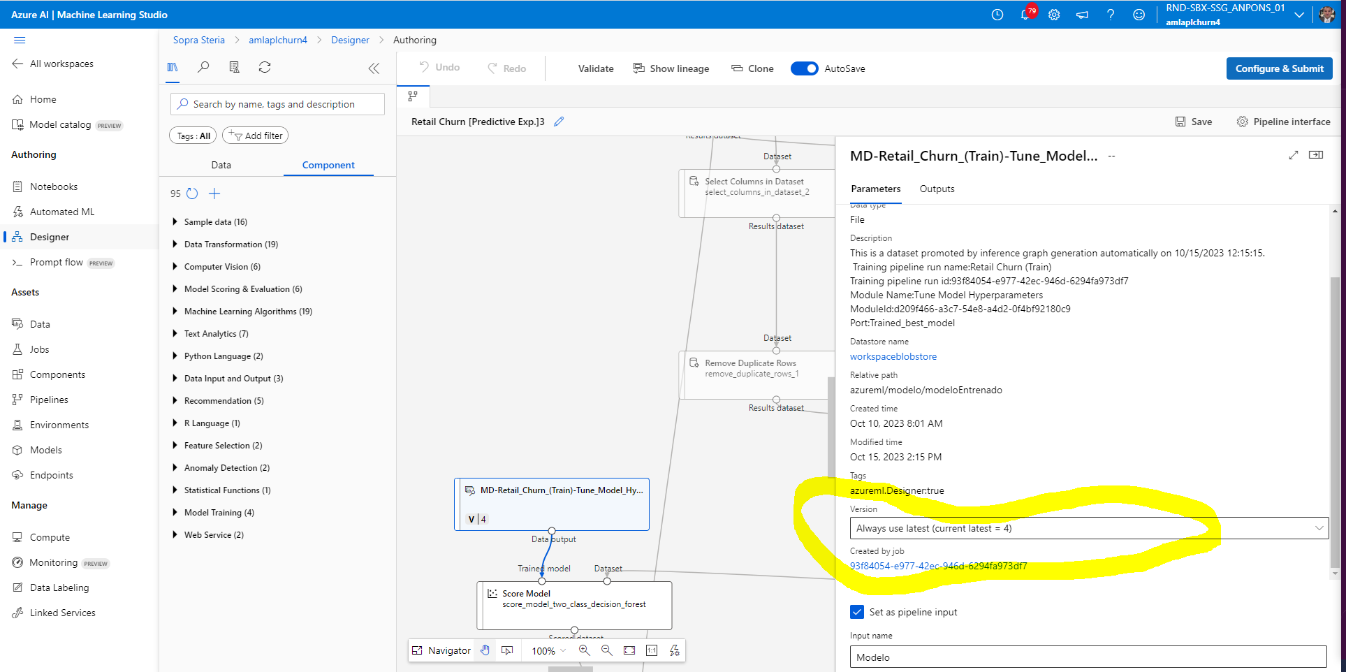 Update Machine Learning models by using Data Factory - Microsoft Q&A