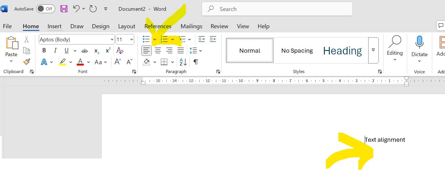 When I open any document text alignment is wrong in Microsoft word, it ...