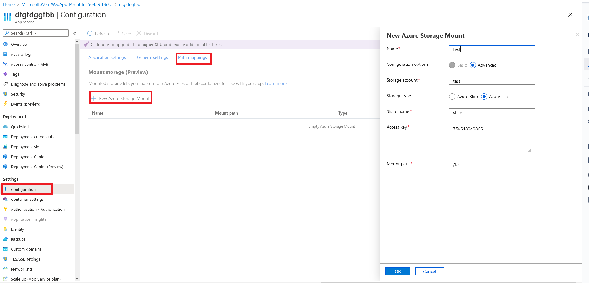 AZURE WEB APP WITH LINUX CONTAINER Assest persistance - Microsoft Q&A