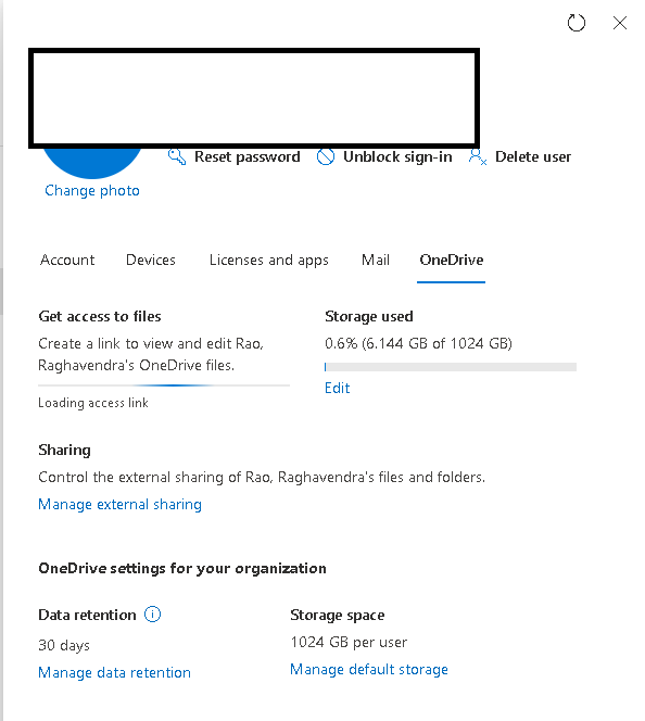 OneDrive Access link spinning - Microsoft Q&A