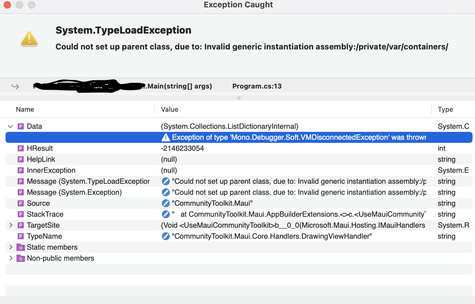 iOS application getting crashed "Could not set up parent class, due to: Invalid generic ...