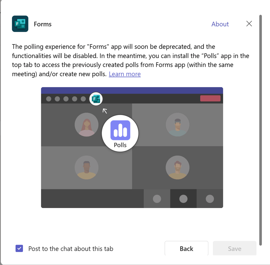 Inability to add Forms in Teams - Microsoft Q&A