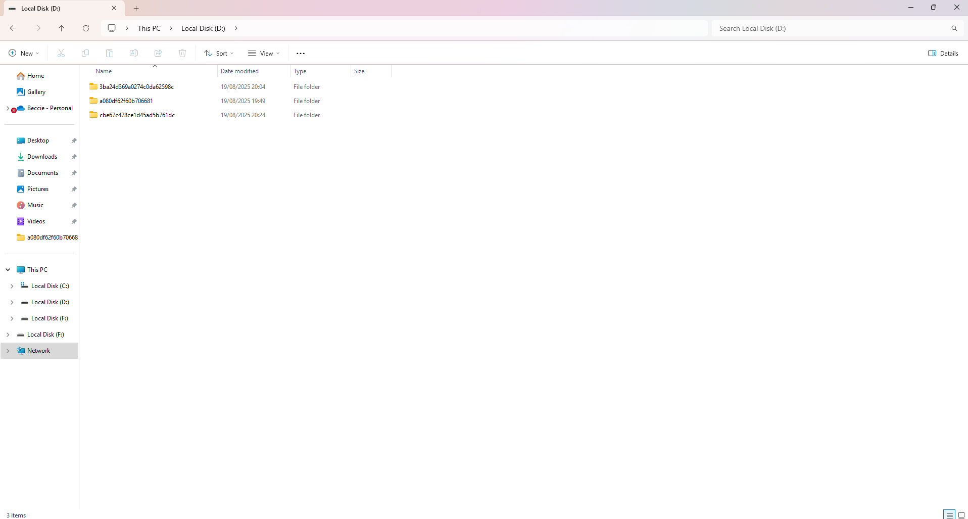 My computer keeps making folders and files on my d: drive - Microsoft Q&A