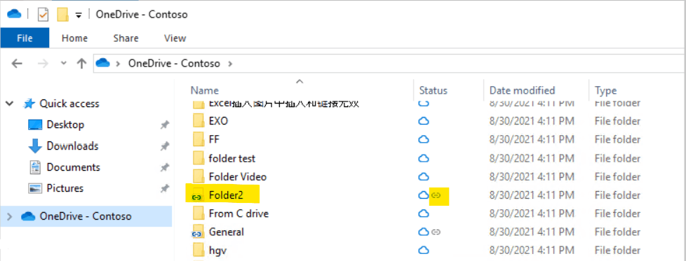 How can I access to shared files in Onedrive desktop (not using the ...
