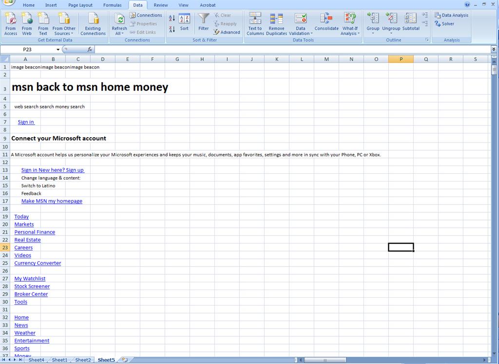 Stock Quotes Feature - Microsoft Q&A