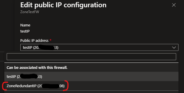 Azure Firewall change public IP - Microsoft Q&A