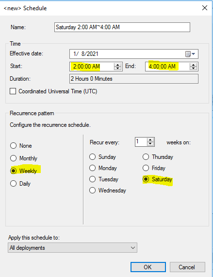 Restrict a task sequence to start within specific time frame - Microsoft Q&A