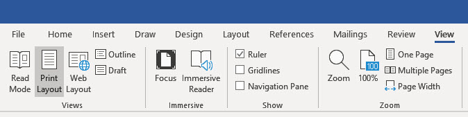 Focus mode disappeared in Word - Microsoft Q&A