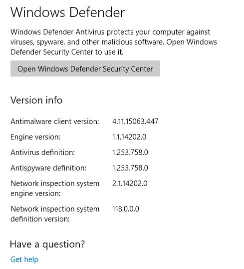 Windows Defender Security Center - Windows 10 - Unable to remove folder ...
