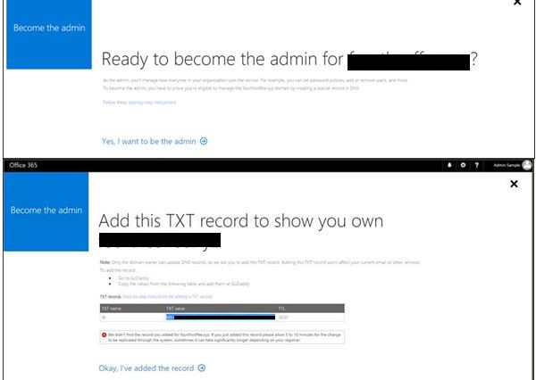 How to skip domain verification process for Office 365 activation ...
