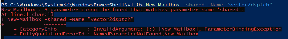 Shared Mailbox Creation down? - Microsoft Q&A